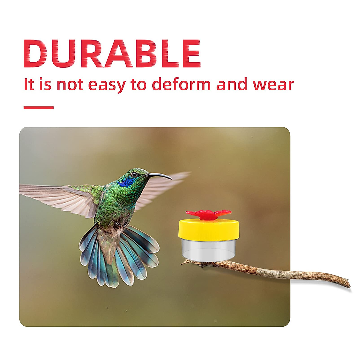 Handheld Hummingbird Feeders, 2pcs Hummingbird Hand Feeder, Hand Hummingbird Feeders, Hummingbird Feeder Handheld with Cleaning Brush for Outdoor Supplies (Handheld Hummingbird Feeders)