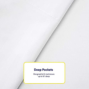 Dobby Stripe Queen Sheets - 6 Piece 1500 Supreme Collection Fine Brushed Microfiber Deep Pocket Queen Sheet Set Bedding - 2 Extra Pillow Cases, Great Value, Queen, Dobby White