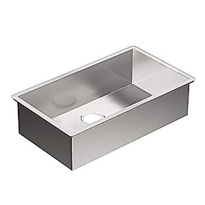 Moen G18180 1800 Series 31-Inch x 18-Inch Undermount 18 Gauge Stainless Steel Kitchen Single Bowl Sink Stainless Steel