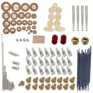 Cheerock Alto Sax Repair Kit Alto Saxophone Repair Parts including Screws Sound Hole Pad Spring Needles Rollers DIY Tools