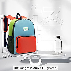 willikiva Waterproof Backpack for School Kids Backpack Bookbag Girls Boys Lightweight Travel Bag (Turquoise)