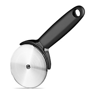 Chef's Star 15 Inch Ceramic Pizza Stone for Oven, Outdoor and Indoor Chrome Plated Serving Rack Pizza Pan with Pizza Cutter