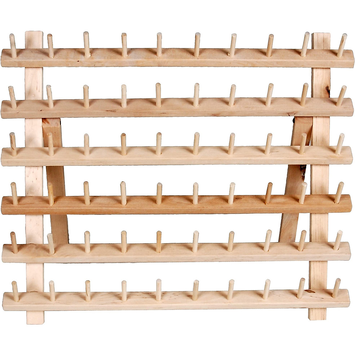 Dritz Wooden Thread Rack, 4 Pack, Smooth Wood