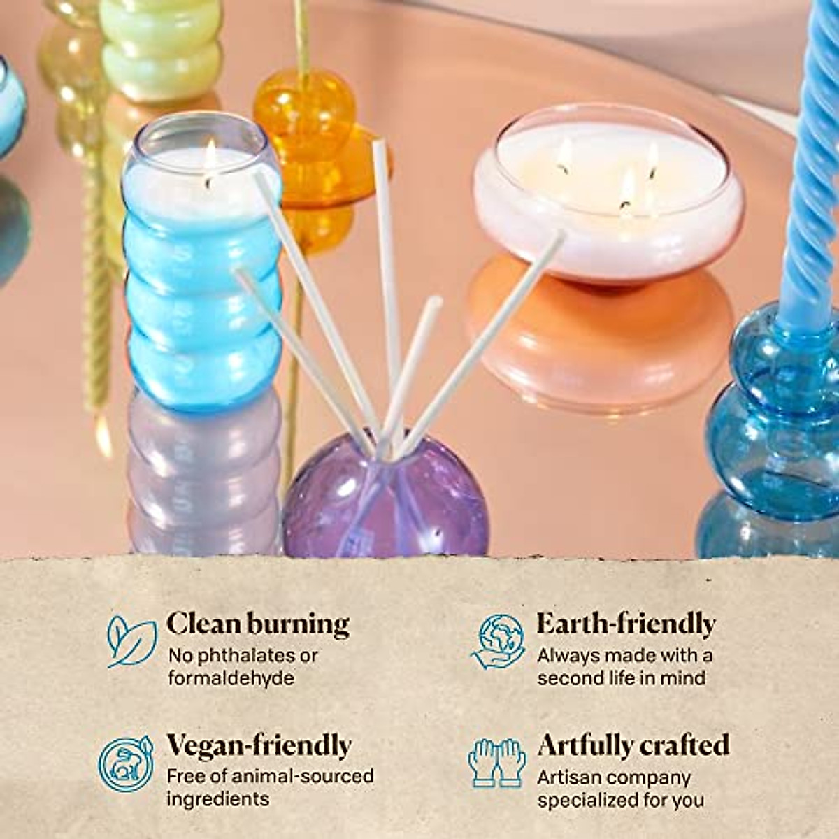 Paddywax Candles Realm Candle, 12 Ounces, Blue, Haze