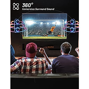 NOTABRICK Bluetooth Speakers, Portable Speakers Bluetooth Wireless(100FT Range) with 30W Loud Stereo Sound, IPX7 Waterproof Shower Speakers, RGB Multi-Colors Rhythm Lights, 1000mins Playtime