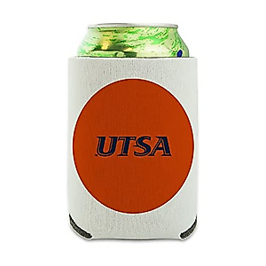 The University of Texas at San Antonio Secondary Logo Can Cooler - Drink Sleeve Hugger Collapsible Insulator - Beverage Insulated Holder