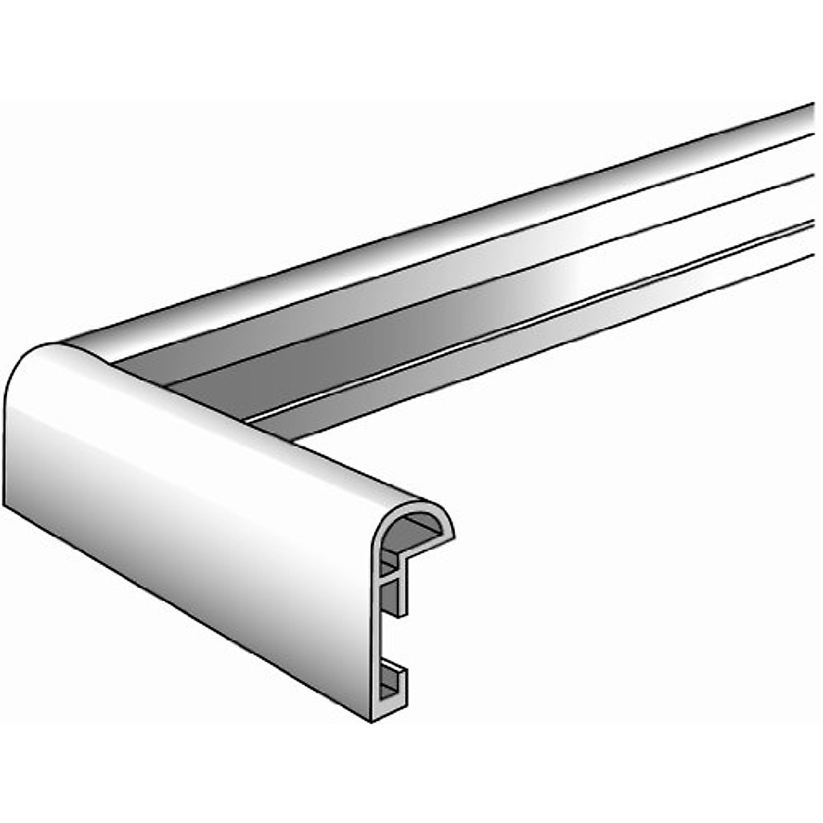 Walther Design KB550H Galeria Picture Frame, 19.75 x 19.75 inch (50 x 50 cm), Black