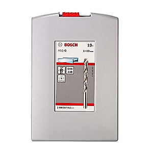 Bosch 2608587013 Metal Drill Bit-Set"Pro Box" 135° Hss 19 Pcs