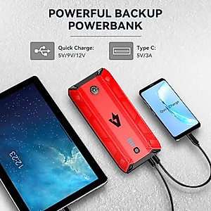 Audewdirect Jump Starter 1500A Peak Current 18000mAh (8.0L Gas Engine and up to 6 L Diesel Engine) Portable Car Jump Starter 12V Car Battery with Quick Charge (Epower-172)