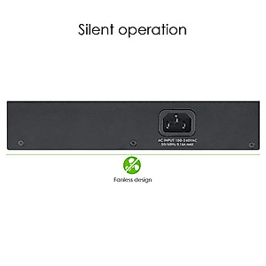 Zyxel 16-Port Gigabit Ethernet Unmanaged Switch - Fanless Design [GS1100-16]