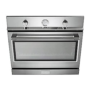 Verona Designer Series VEBIG30NSS 30 Inch Built-In Single Gas Wall Oven 3.5 cu ft Capacity Convection Infrared Broiler Electronic Ignition Stainless Steel