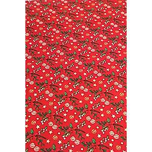 10PCS Christmas Cotton Fabric Bundles 20" x 20" Printed Fat Quarter Fabric Pre-Cut Squares Sheets Fabric for Patchwork Sewing DIY Crafting Quilting Fabric