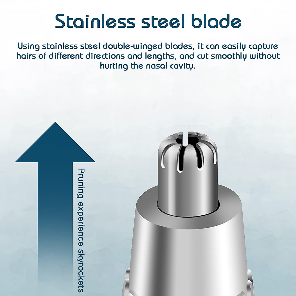 Five Brother Bundles Nose and Ear Hair Trimmer. Portable Electric Professional Painless Eyebrow & Facial Hair Trimmer for Men and Woman. Dual Edge Blades for Easy Cleansing. Black., White (w1)