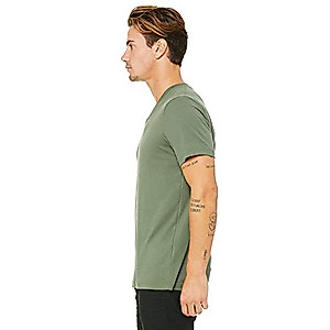 Bella Canvas Unisex Jersey Short Sleeve V-Neck Tee C3005 Military Green