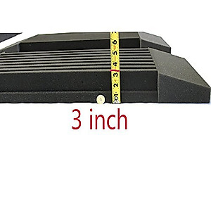 Mybecca Decorative Acoustic Foam Panels Studio Soundproofing Foam Wedges Wall Panels provide 2 pack Baffle Kit 36" x 12" x 3"