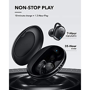 Soundcore by Anker Life A2 NC Multi-Mode Noise Cancelling Wireless Earbuds, ANC Bluetooth Earbuds with 6-Mic Clear Calls, 35-Hr Playtime, and Deep Bass, Fast Charging, Transparency, and App(Renewed)