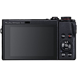 Canon PowerShot G5 X Mark II Digital Camera (3070C001) + 64GB Memory Card + 2 x NB13L Battery + Corel Photo Software + Charger + Card Reader + LED Light + Soft Bag + More (Renewed)