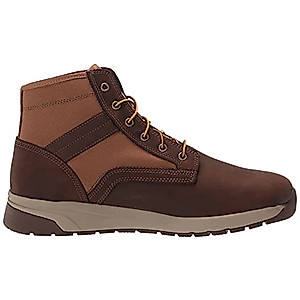 Carhartt mens Force 5" Lightweight Sneaker Soft Toe Ankle Boot, Brown Leather & Tan Duck, 10 US