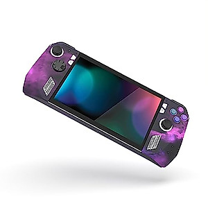 PlayVital 2 Set Protective Skin Decal for ROG Ally, Custom Stickers Vinyl Wraps for ROG Ally Handheld Gaming Console - Purple Deep Space