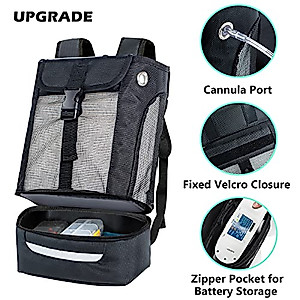 BAGSFY Upgraded Oxygen Concentrator Backpack for Inogen One G5, G3, Lightweight Machine Carrying Bag for Inogen One G5 Accessories and Battery.