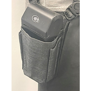 Square Payment Pouch with Sling/Waistbelt and Rugged Metal Belt Clip