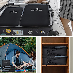 7 Set Travel Packing Organizers Compression Cubes for Suitcases Storage Bags for Compression Carry-on Easy Organizing of Travel Essentials BGTYAED