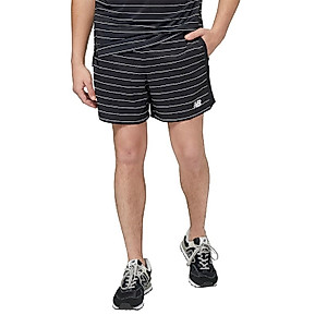 New Balance Men's Accelerate 5 Inch Short 19, Black Print, X-Large