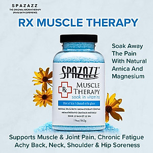 Spazazz SPZ-601 RX Therapy Crystals Container Bath Minerals, 19-Ounce, Muscular Therapy Hot N' Icy