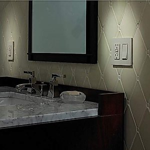 Lutron Diva LED+ Dimmer Switch for Dimmable LED, Halogen and Incandescent Bulbs, Single-Pole or 3-Way, DVCL-153P-GR, Gray & Claro On/Off Switch, 15-Amp, Single-Pole, CA-1PS-GR, Gray