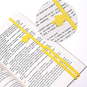 TEKEFT 7 pcs Finger Pointer Bookmark Elastic Book Mark Strap - Random Color- (7 Color)
