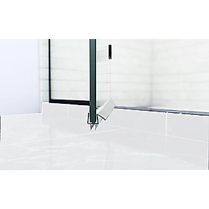 Randall Frameless Shower Door Bottom Seal Sweep 39inches Long for 3/8 inches Glass - Made in The USA - Stop Leaks and Water Coming Out of Shower