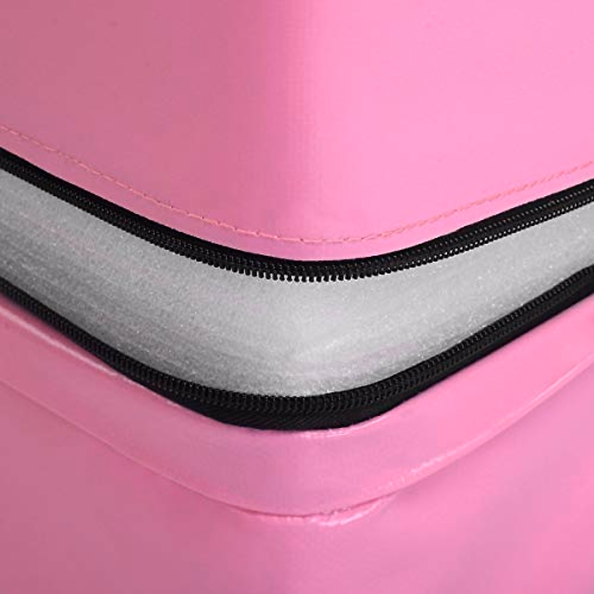 Giantex Incline Gymnastics Mat Wedge Folding and Non-Folding Gymnastics Gym Fitness Skill Shape Tumbling Mat for Kids Play Home Exercise Aerobics 60" X 30" X 14"(Pink/Purple)