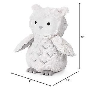 Lambs & Ivy Luna White/Gray Plush Owl Stuffed Animal - Luna (740043O)