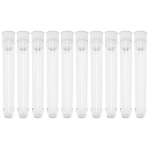 The Lord of the Tools 10PCS Sewing Needles Container Transparent Plastic Needle Storage Container Needlework Tool with Cap Sewing Embroidery Accessories 8.72×1.2cm