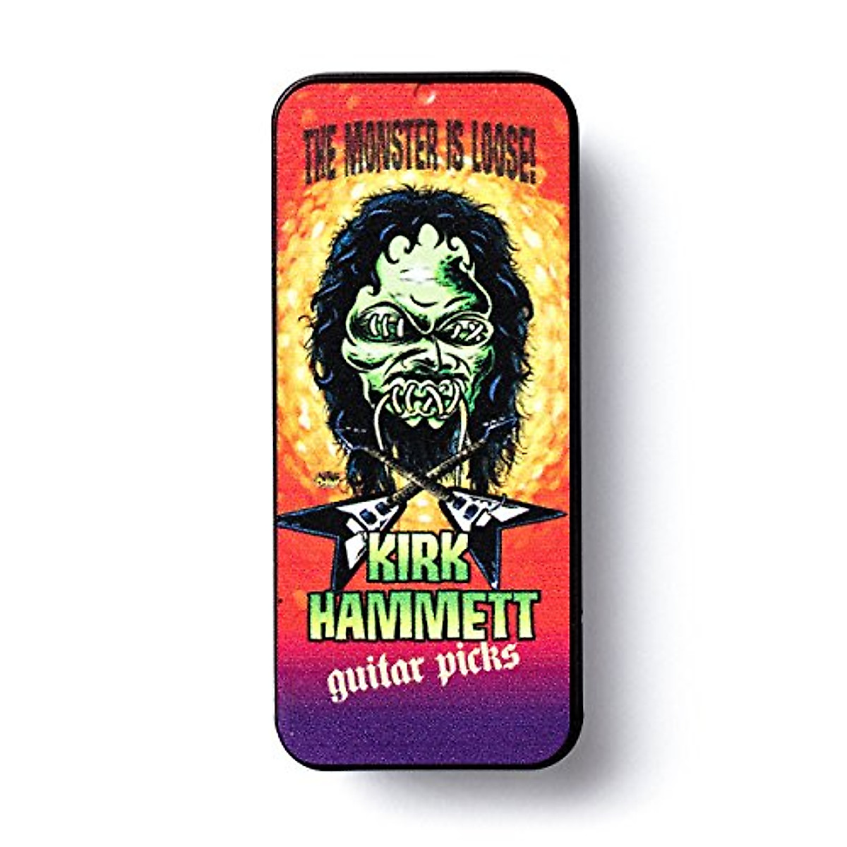 JIM DUNLOP KH01T088 Kirk Hammett Monster Pick Tin, Assorted, .88mm, 6 Picks/Tin