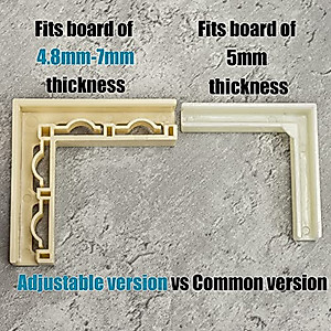 Adjustable Universal Backdrop Board Bracket Vertical L Shape Background Holder Stand for Photograph Studio (4 Pack)