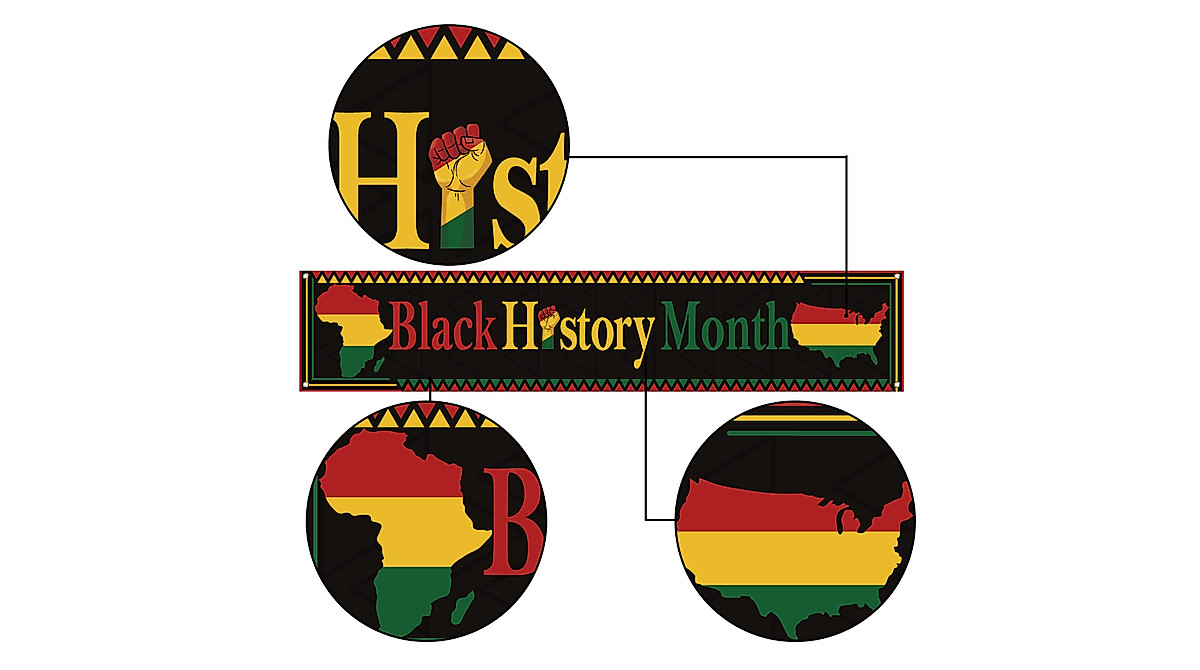 Black History Month Backdrop | Durable Party & Photo Decor
