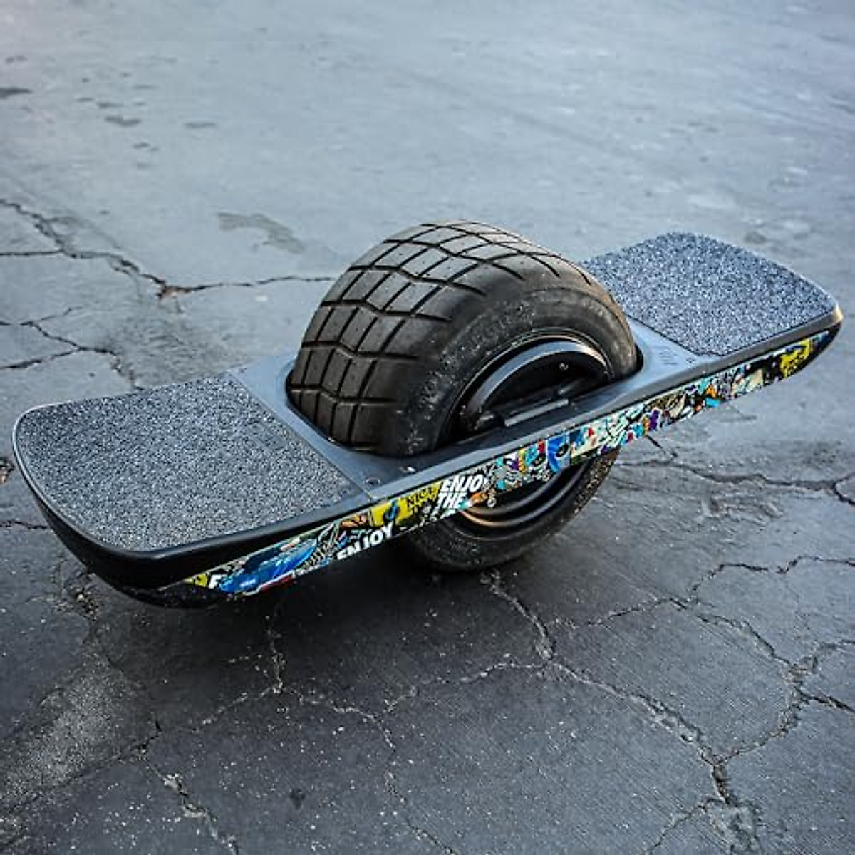 Craft&Ride Air Pad Concave Foot Pad with Gel-Tech | Comfortable Cushioned Foot Pad with Aluminum Interior & Grip Tape | Compatible with Onewheel+ XR | Black