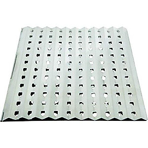 Mr. Bar-B-Q 06039Y Dual Sided Reusable BBQ Sheet | Commercial Grade Stainless Steel | Easy to Use Grilling Accessories | Perfect for Covering Messy Grids | Great for Delicate Foods | 12 x 18 Inches
