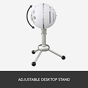Logitech for Creators Blue Snowball iCE USB Microphone for Gaming, Streaming, Podcasting, Twitch, YouTube, Discord, Recording for PC and Mac, Plug & Play-Black