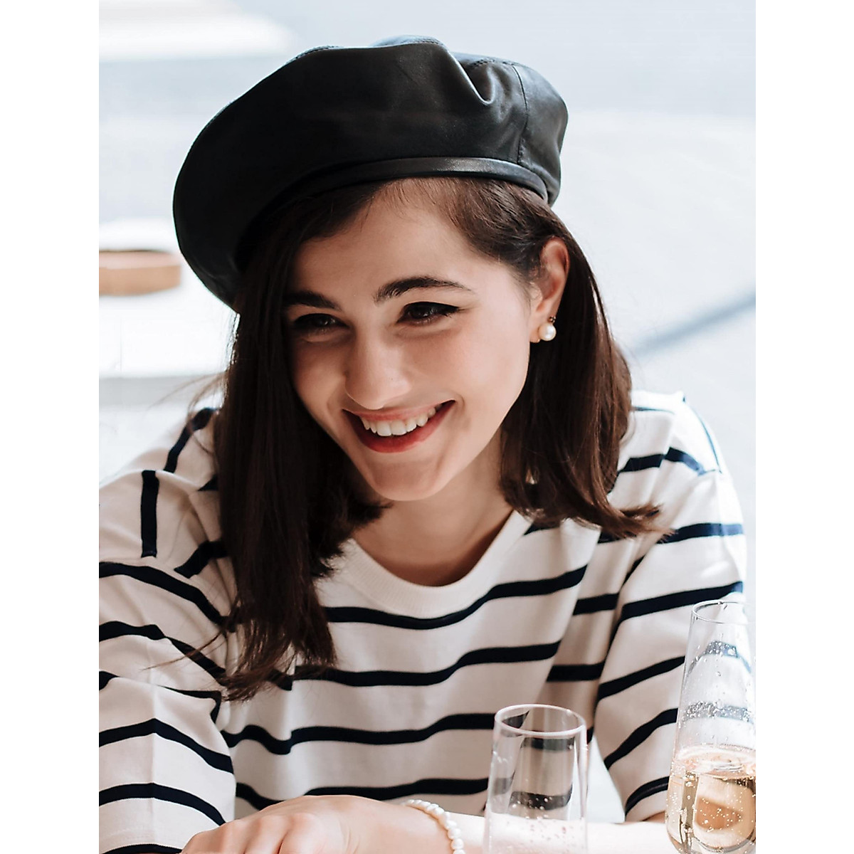 3 Pairs 925 Sterling Silver Cultured Pearl Stud Earrings Set AAA Pearl Studs Hypoallergenic Sterling Silver Post Pearl Earrings for Women(White/Pink/Purple 7mm)