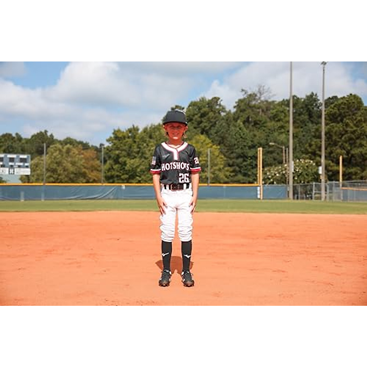 Mizuno Boys Youth Premier Short Piped Pant S White-Black, White/Black, Small US