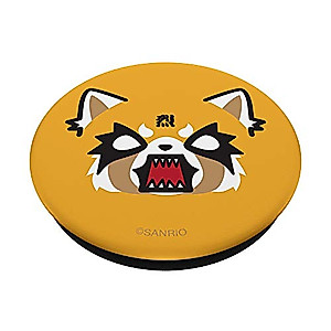 Aggretsuko Rage Face PopSockets Stand for Smartphones and Tablets PopSockets PopGrip: Swappable Grip for Phones & Tablets