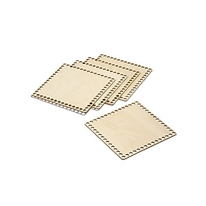 Wooden basket bottom square M 5 pcs