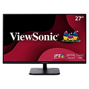 ViewSonic VA2756-MHD 27 inches IPS 1080p Monitor HDMI DisplayPort (Renewed)