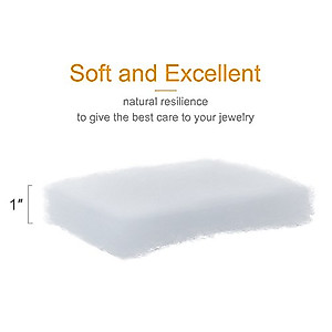 MESHA Cardboard Jewelry Boxes, 5.25x3.75x1 Cotton Filled Jewelry Gift Box with Lid, Jewelry Boxes for Small Business, Packing, Shipping, Necklace, Earring, Bracelet, Blue, Pack of 20 Jewelry Boxes