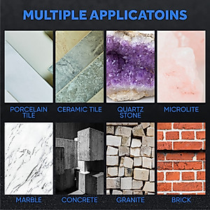 Amoolo 1/4"(6mm) Dry Diamond Drill Bits 2pcs with Quick Change Hex Shank for Glass Granite Porcelain Tile Ceramic Marble