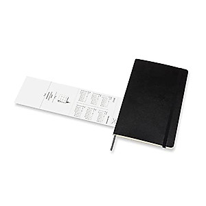 Moleskine Classic 18 Month 2021-2022 Monthly Planner, Soft Cover, Large (5 x 8.25), Black