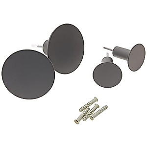 Blomus Wall Hooks 65800 Wall Hook Set, Gunmetal, 4.5 cm