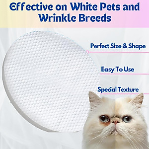 Dog Eye Wipes for Discharge and Crust, Tear Stain Remover Wipes for Shih-Tzu, Yorkies, Pekingese, Pugs, Schnauzers, and Cats,120 Non-Irritant Pre-Soaked Eye Wash Pads for Dogs and Cats [120ct]